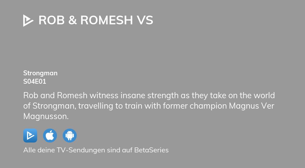 Schau Rob & Romesh Vs Staffel 4 Folge 1 Streaming
