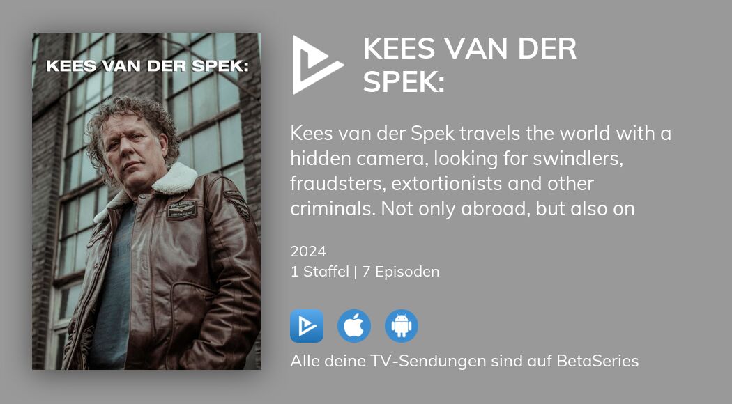 Wo kann man Kees van der Spek TV-Serien online streamen sehen ...