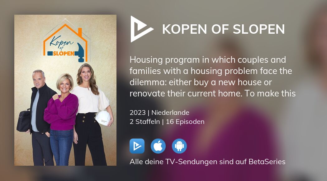 Wo kann man Kopen of slopen TV-Serien online streamen sehen ...