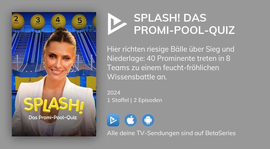 Schau Splash! Das Promi-Pool-Quiz streaming