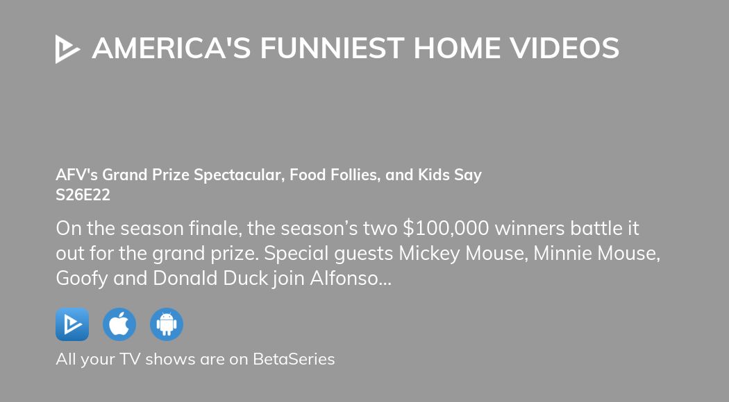 Watch America's Funniest Home Videos season 26 episode 22 streaming