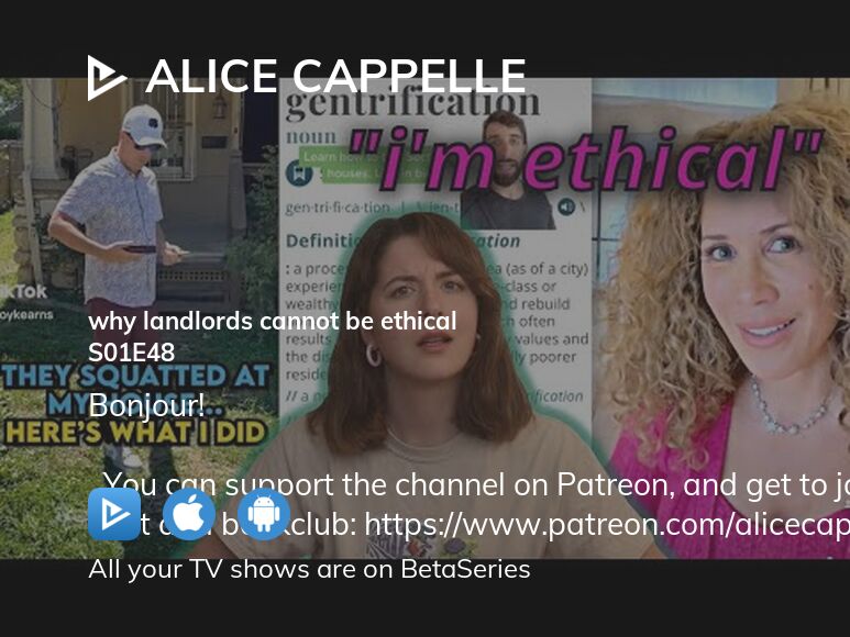 Where to watch Alice Cappelle season 1 episode 48 full streaming ...