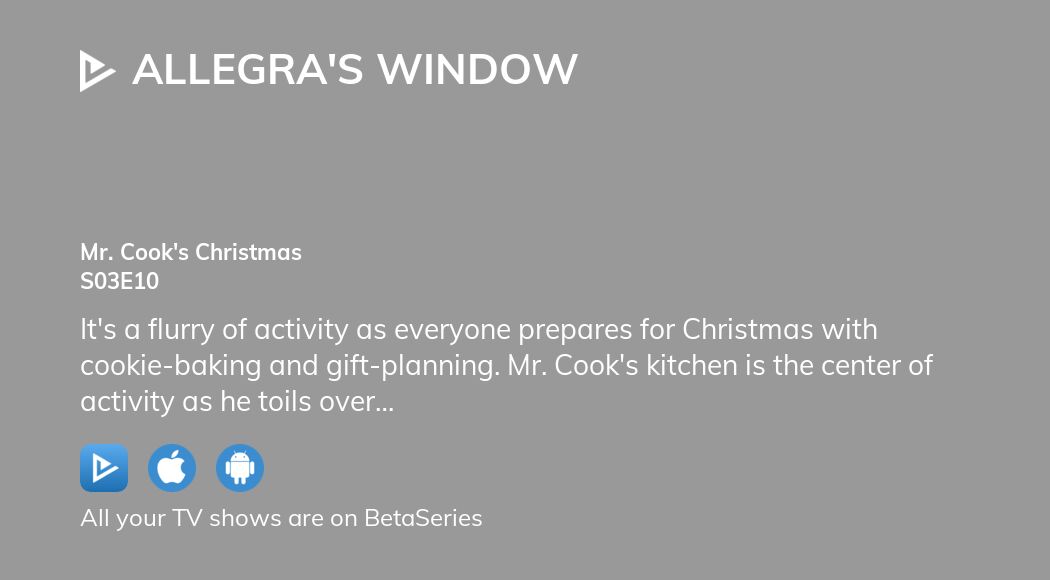 Watch Allegra's Window season 3 episode 10 streaming