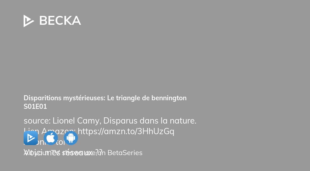 Where to watch Becka season 1 episode 1 full streaming? | BetaSeries.com