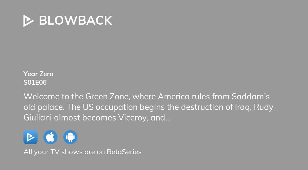 Watch Blowback season 1 episode 6 streaming online | BetaSeries.com