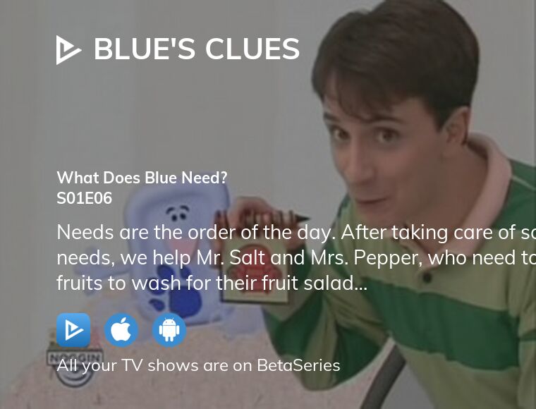 Where to watch Blue's Clues season 1 episode 6 full streaming ...