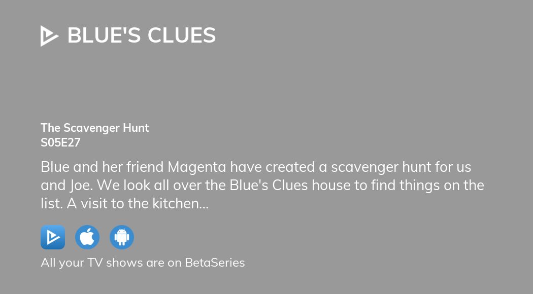 Watch Blue's Clues season 5 episode 27 streaming