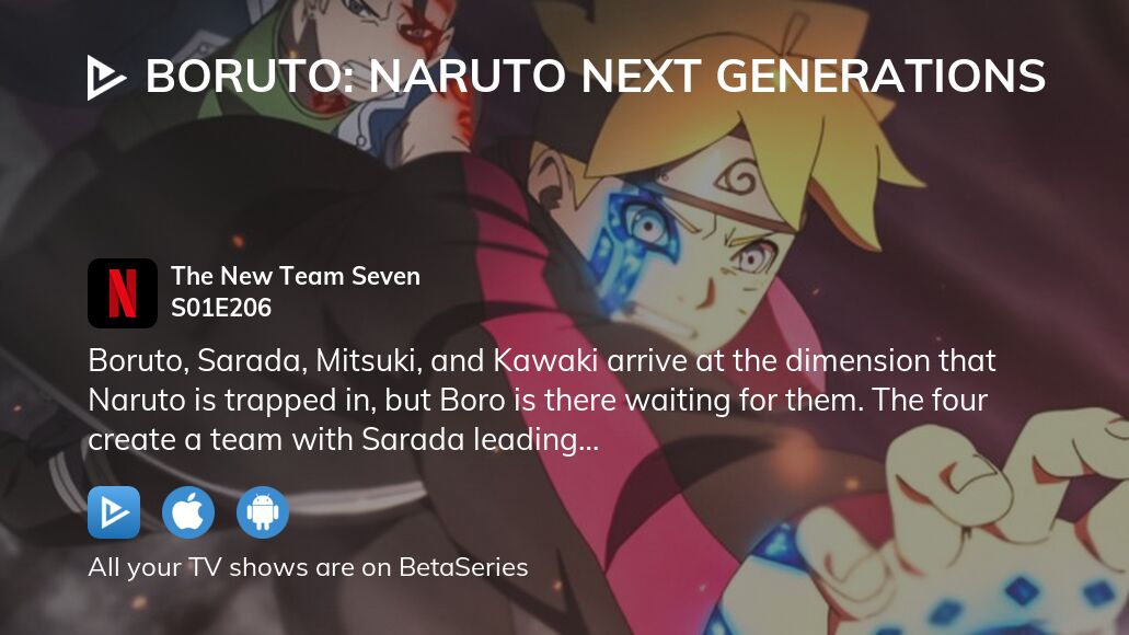 Watch Boruto: Naruto Next Generations season 1 episode 206 streaming