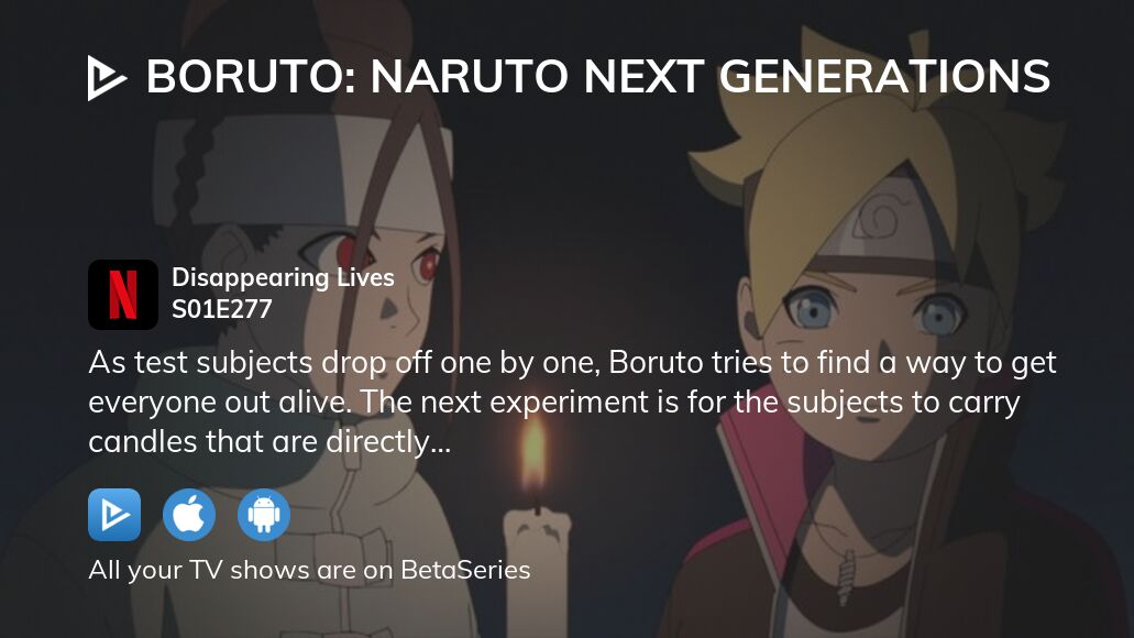 Watch Boruto: Naruto Next Generations season 1 episode 277 streaming