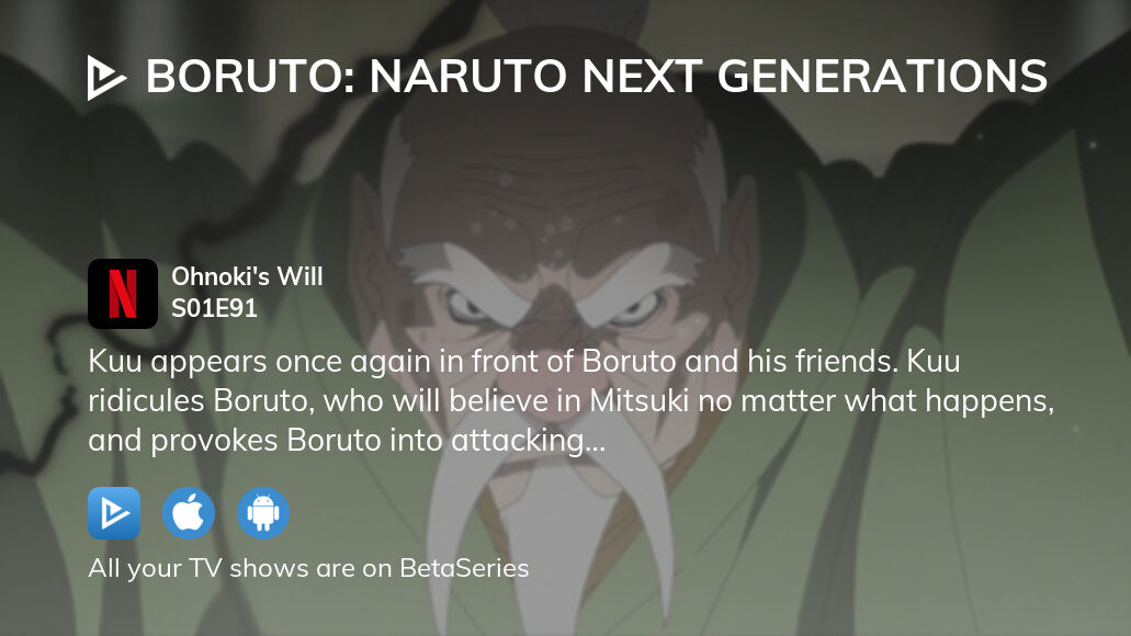 Watch Boruto: Naruto Next Generations season 1 episode 91 streaming