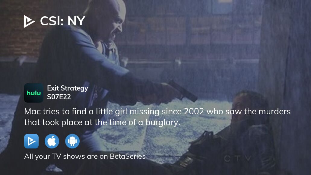 Watch CSI: NY season 7 episode 22 streaming | BetaSeries.com