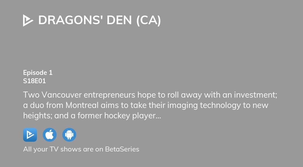 Where to watch Dragons' Den (CA) season 18 episode 1 full streaming ...