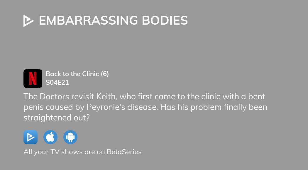 Watch Embarrassing Bodies season 4 episode 21 streaming