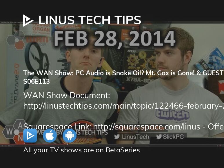 Watch Linus Tech Tips season 6 episode 113 streaming online ...