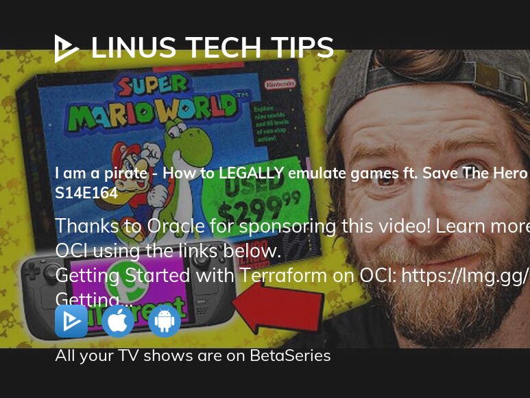 Where to watch Linus Tech Tips season 14 episode 164 full streaming ...