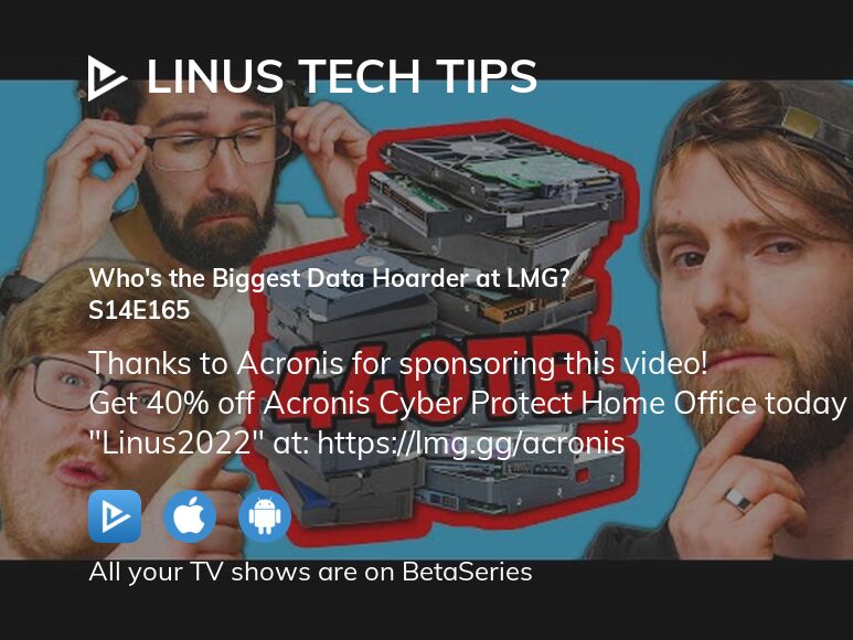 Watch Linus Tech Tips season 14 episode 165 streaming online ...