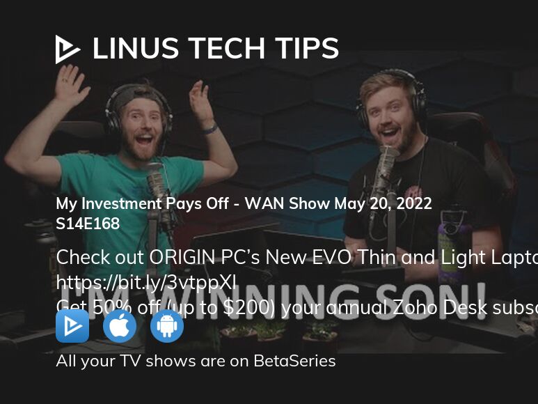 Where to watch Linus Tech Tips season 14 episode 168 full streaming ...