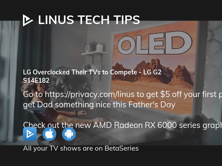 Where to watch Linus Tech Tips season 14 episode 182 full streaming ...