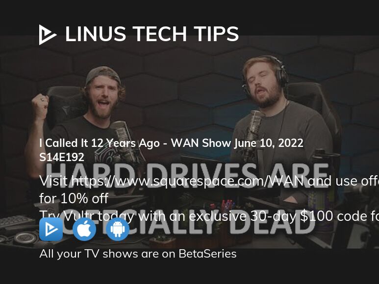Where to watch Linus Tech Tips season 14 episode 192 full streaming ...