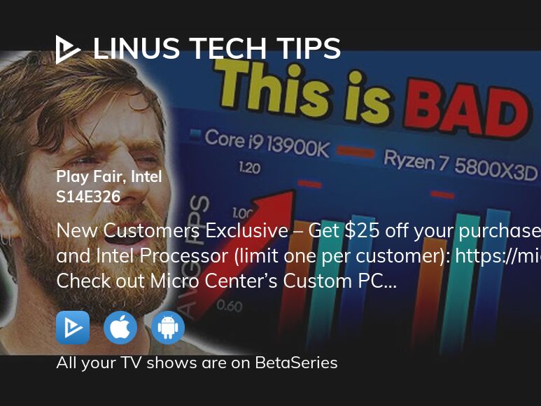 Where to watch Linus Tech Tips season 14 episode 326 full streaming ...