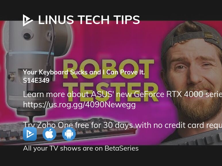 Watch Linus Tech Tips season 14 episode 349 streaming