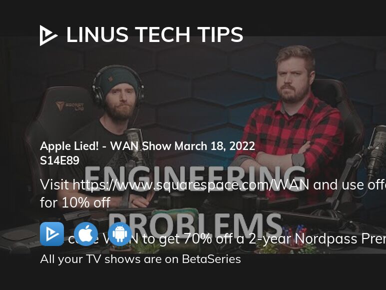 Where to watch Linus Tech Tips season 14 episode 89 full streaming ...