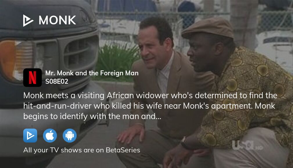 Watch Monk season 8 episode 2 streaming online | BetaSeries.com