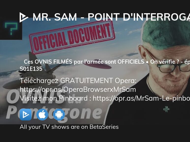 Watch Mr. Sam - Point d'interrogation season 1 episode 135 streaming online | BetaSeries.com