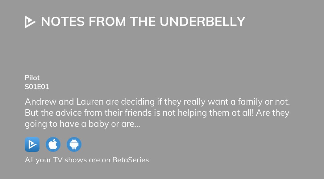 Where to watch Notes from the Underbelly season 1 episode 1 full ...
