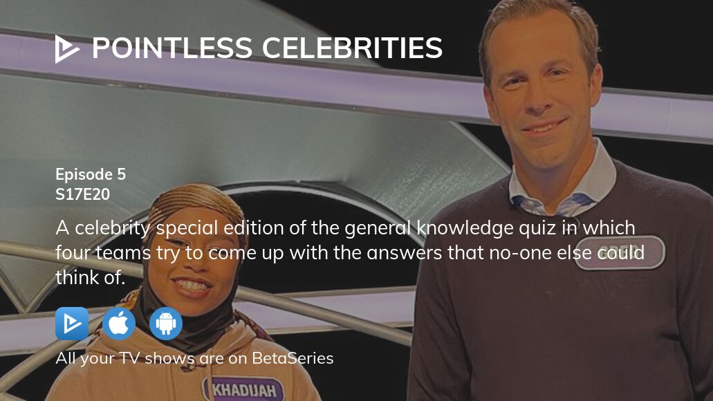 Watch Pointless Celebrities season 17 episode 20 streaming