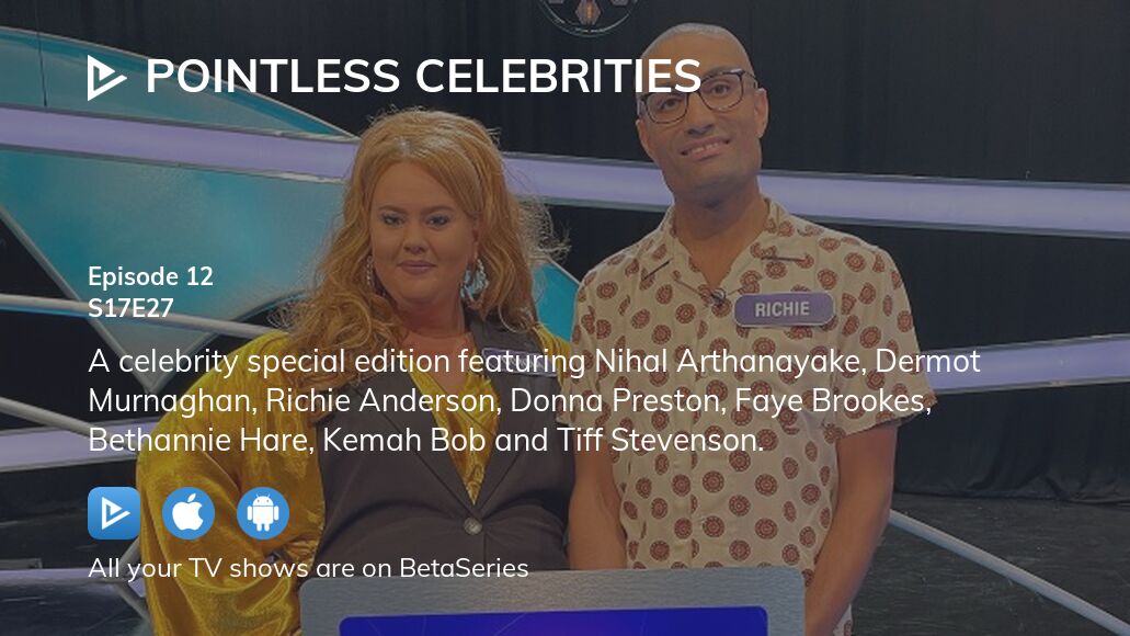 Where to watch Pointless Celebrities season 17 episode 27 full ...