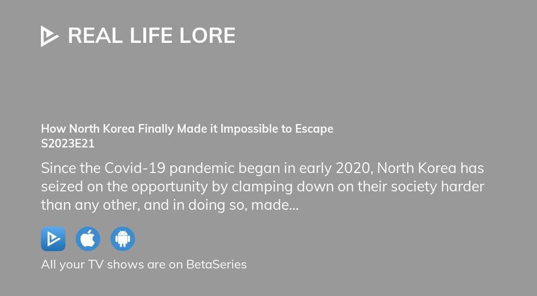 Watch Real Life Lore season 2023 episode 21 streaming