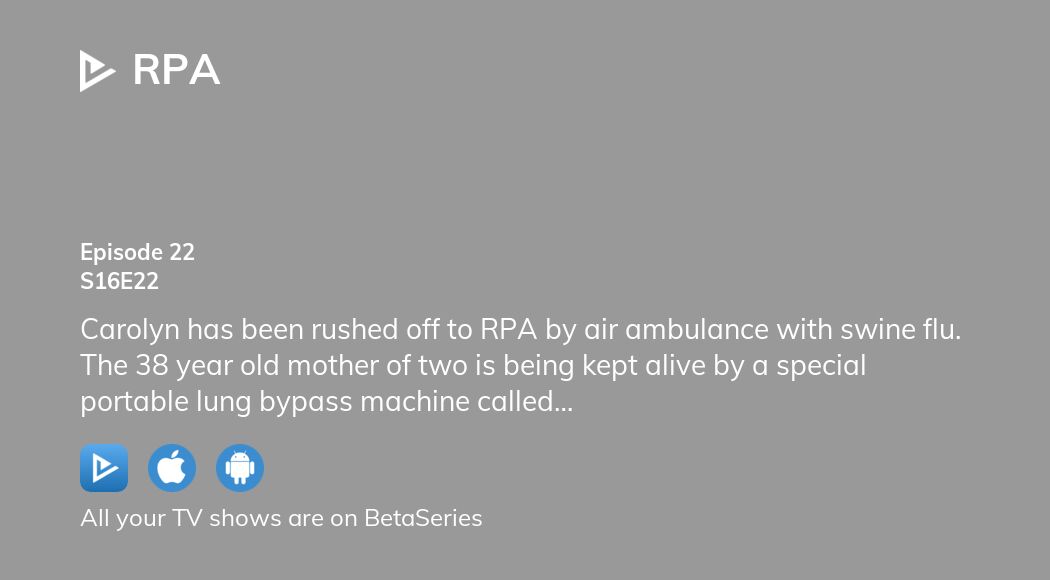 Where to watch RPA season 16 episode 22 full streaming? | BetaSeries.com