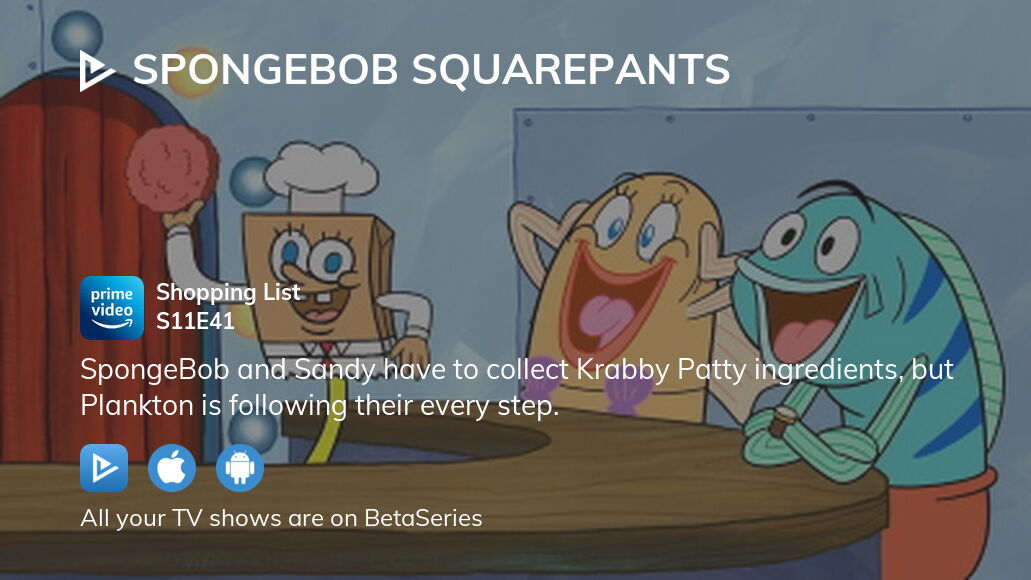 Watch SpongeBob SquarePants season 11 episode 41 streaming