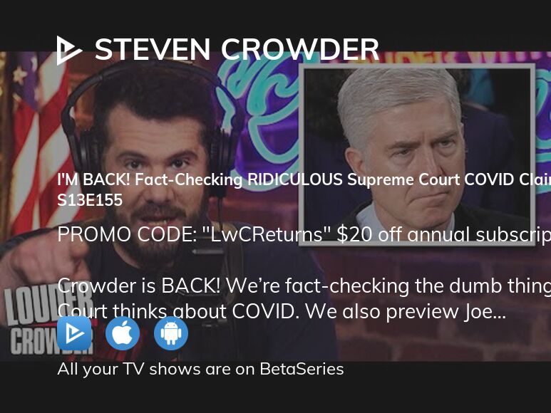Watch Steven Crowder season 13 episode 155 streaming