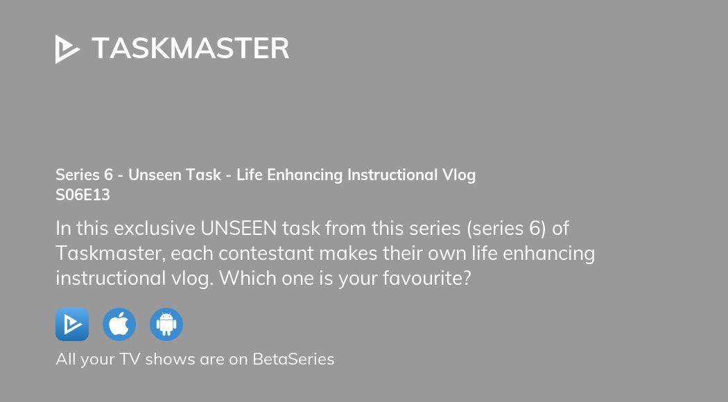 Where to watch Taskmaster season 6 episode 13 full streaming ...
