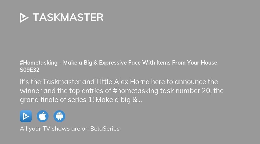 Watch Taskmaster season 9 episode 32 streaming online | BetaSeries.com