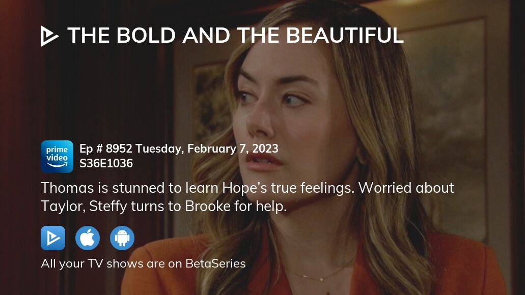 Where to watch The Bold and the Beautiful season 36 episode 1036 full ...