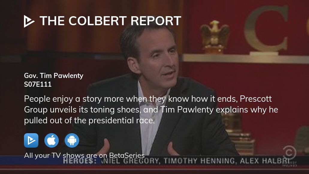 Watch The Colbert Report season 7 episode 111 streaming