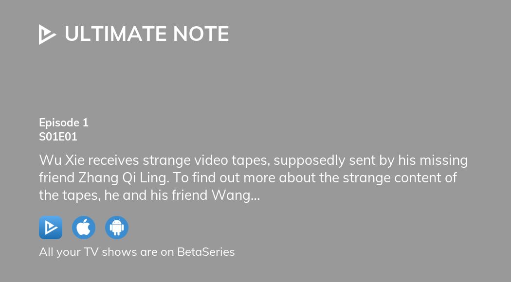 Watch Ultimate Note season 1 episode 1 streaming