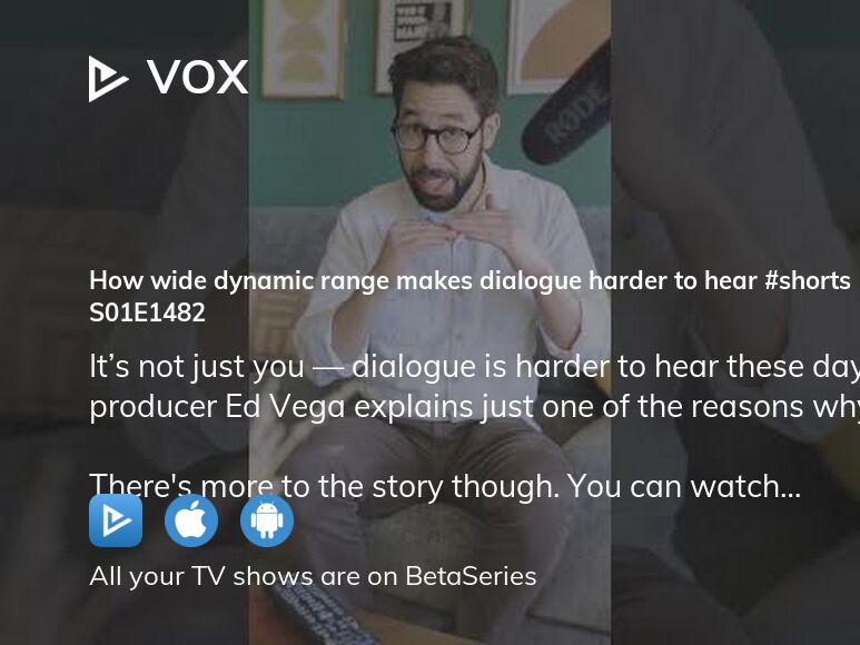 Where to watch Vox season 1 episode 1482 full streaming? | BetaSeries.com