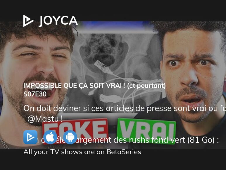 Watch JOYCA season 7 episode 30 streaming