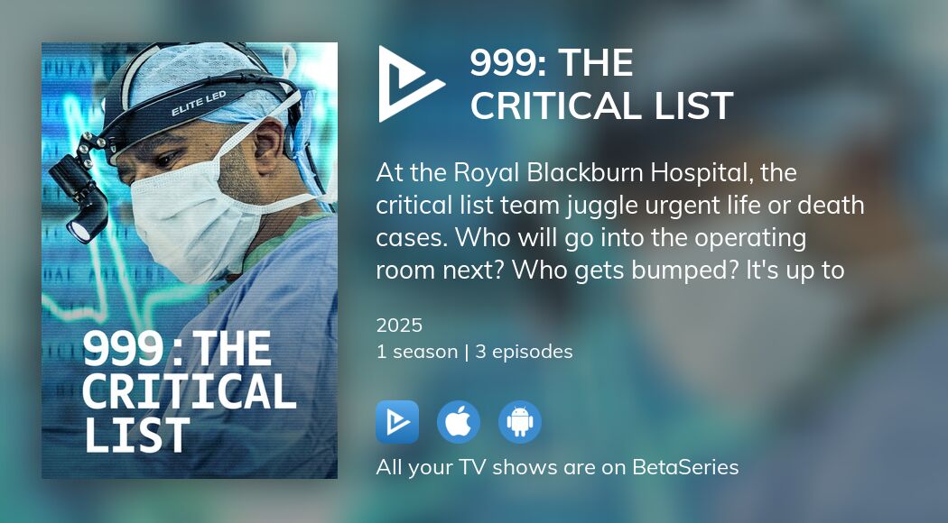Watch 999: The Critical List streaming