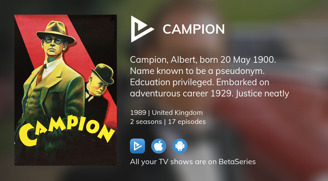 Watch Campion streaming