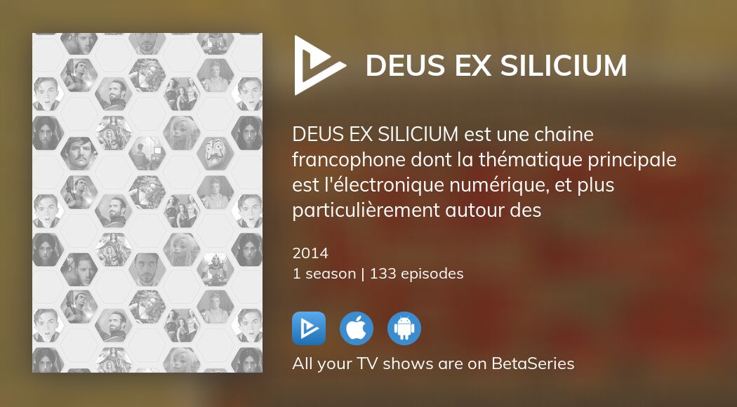 Where to watch Deus Ex Silicium TV series streaming online? | BetaSeries.com