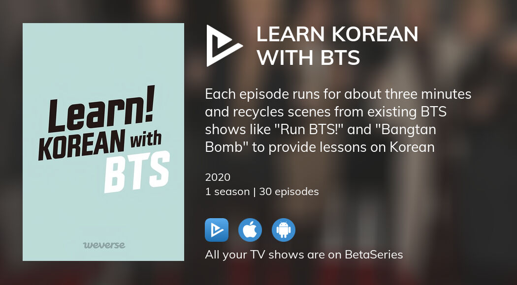 Watch Learn Korean with BTS streaming