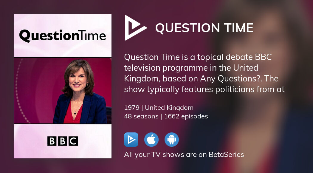 Watch Question Time streaming