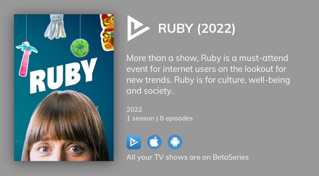 Where to watch Ruby TV series streaming online? | BetaSeries.com