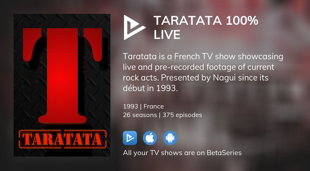 Watch Taratata 100% Live streaming