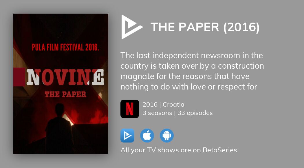 Video: Watch The Paper (2016) in full legal stream